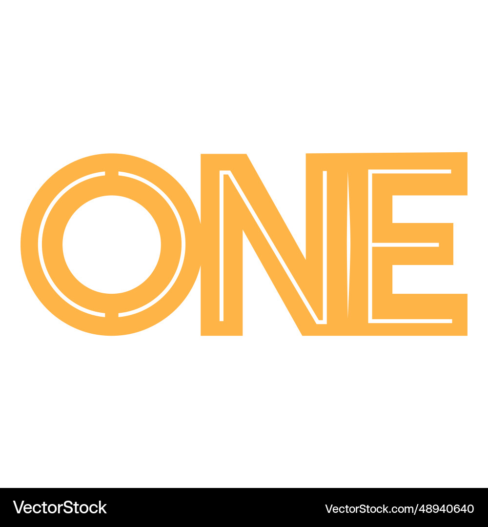 One cake topper Royalty Free Vector Image - VectorStock