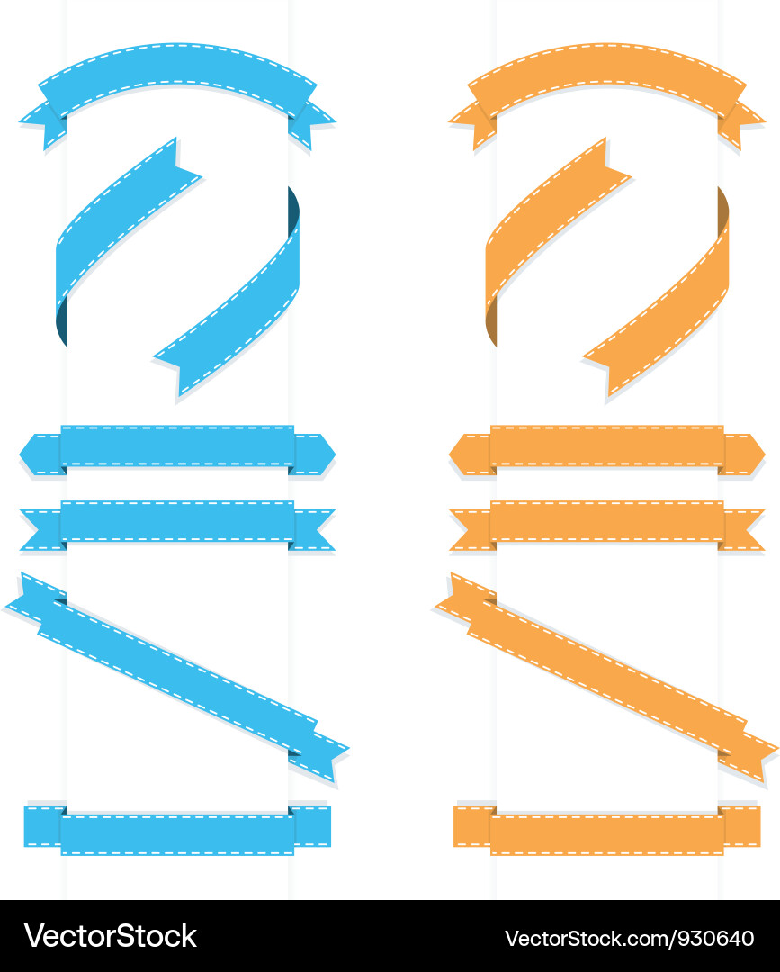 Ribbons 2 Royalty Free Vector Image - VectorStock