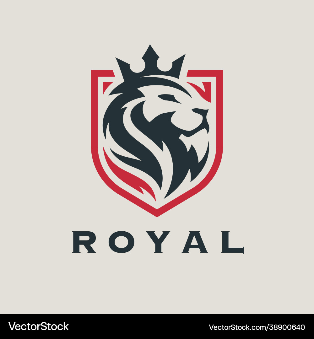 Lion Shield Logo Lion Shield Logo Design Template 5880393 Vector Art