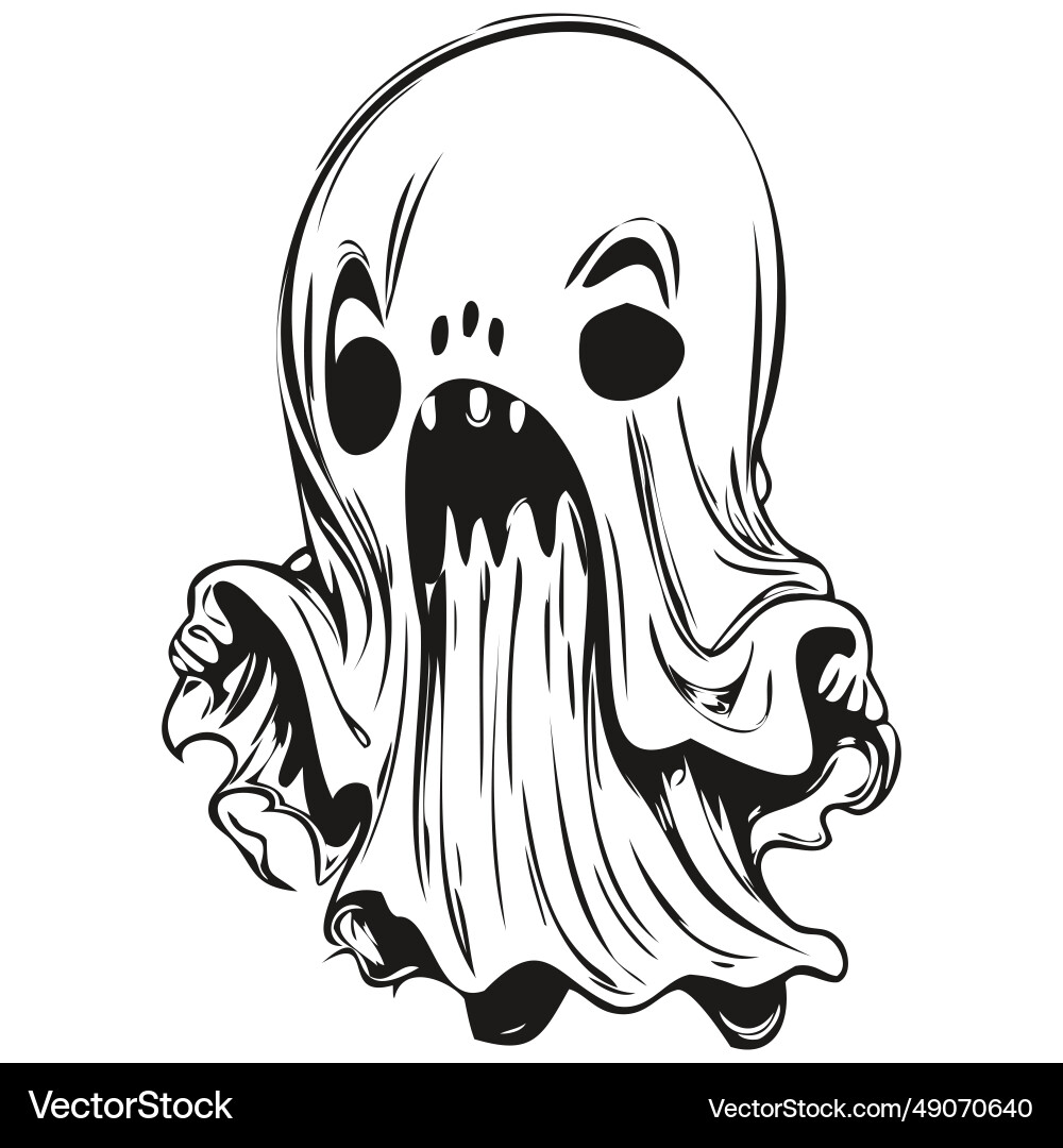 Transparent ghostly reflection Royalty Free Vector Image