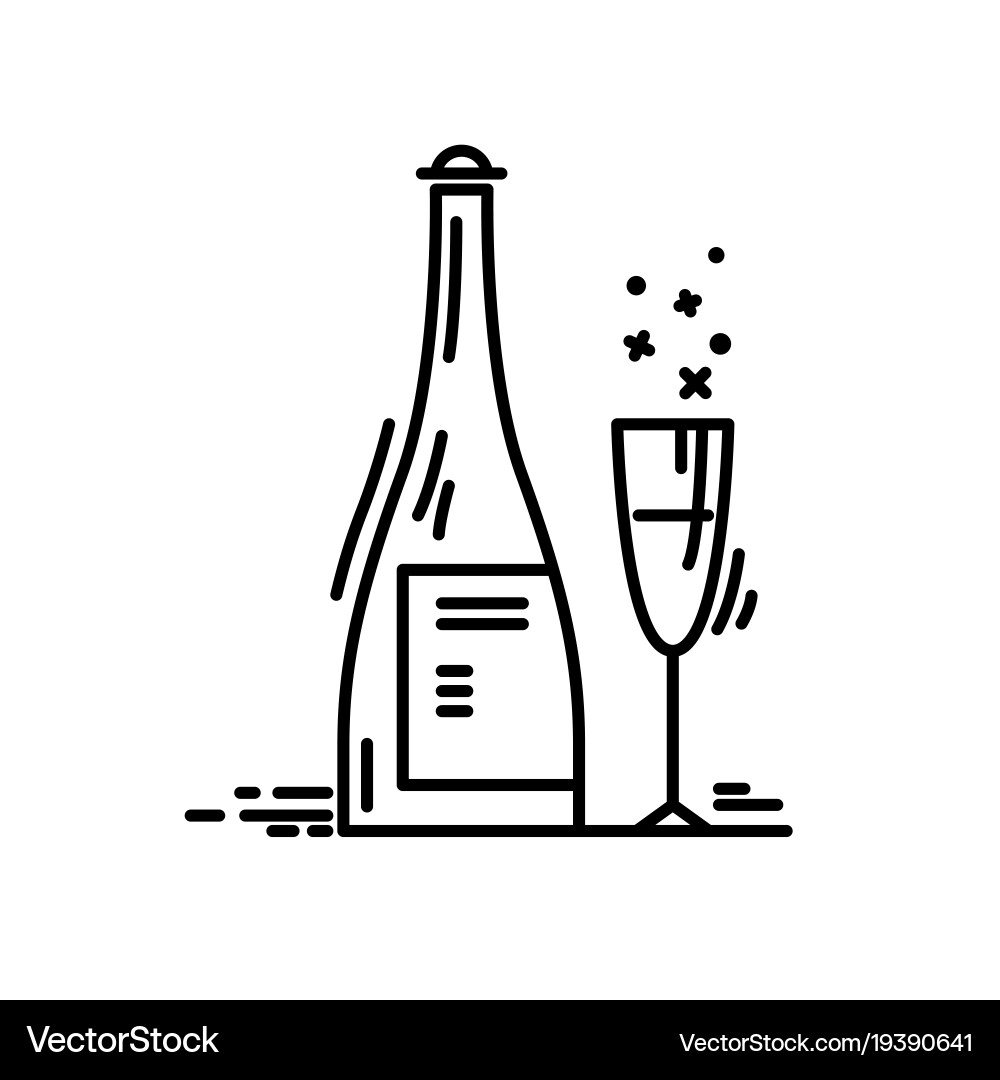 Champagne Party Icon Royalty Free Vector Image