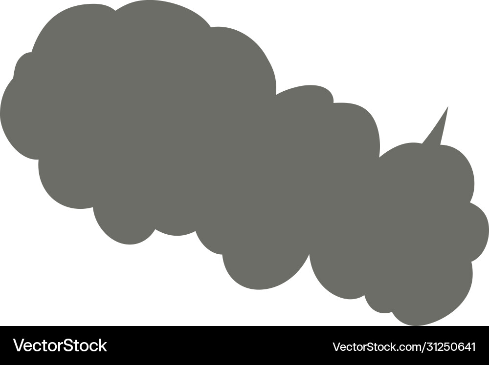 Cute cartoon cloudy cloud speech bubble connected Vector Image