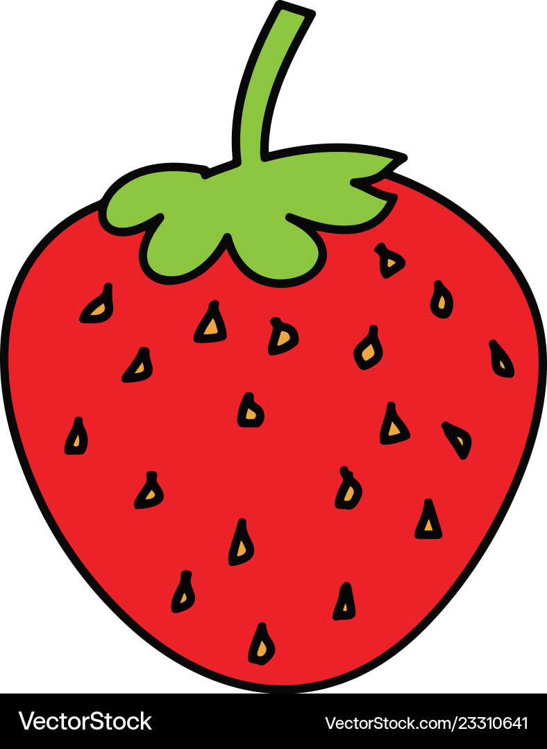 Strawberry symbol mascot best for print Royalty Free Vector