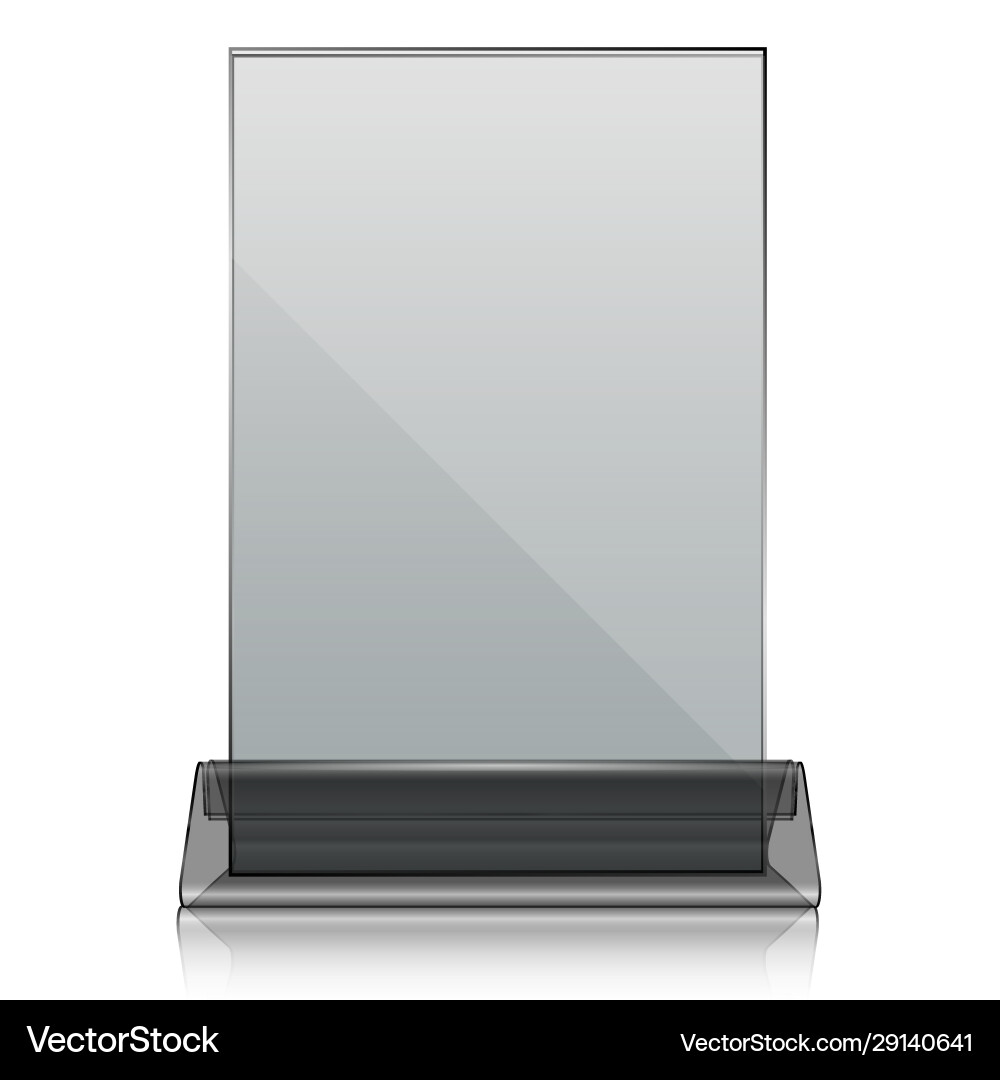 White long blank empty showcase displays Vector Image