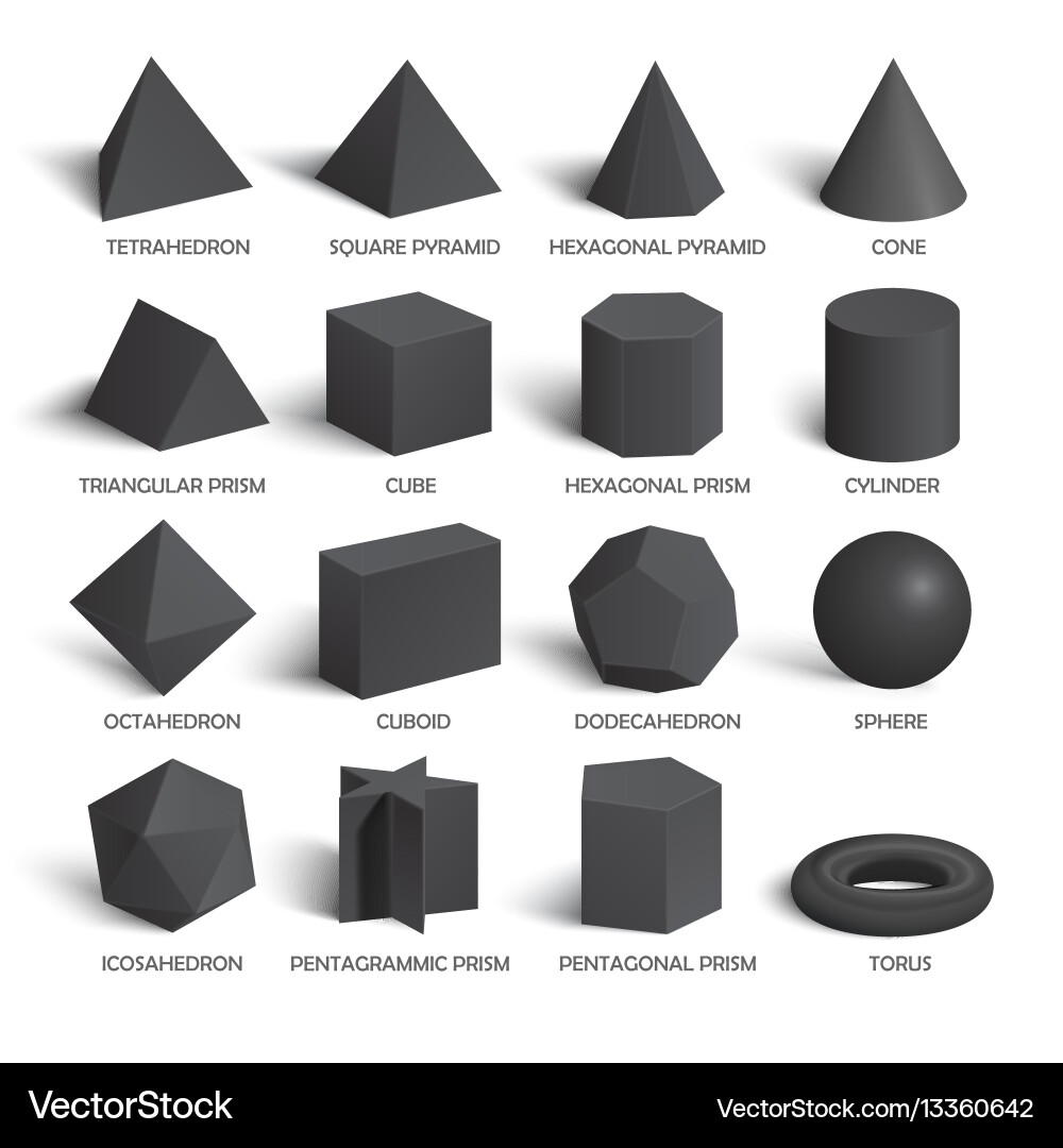Vector 3d Shapes 3 D Shape Icon Vector Art & Graphics | Freevector.com