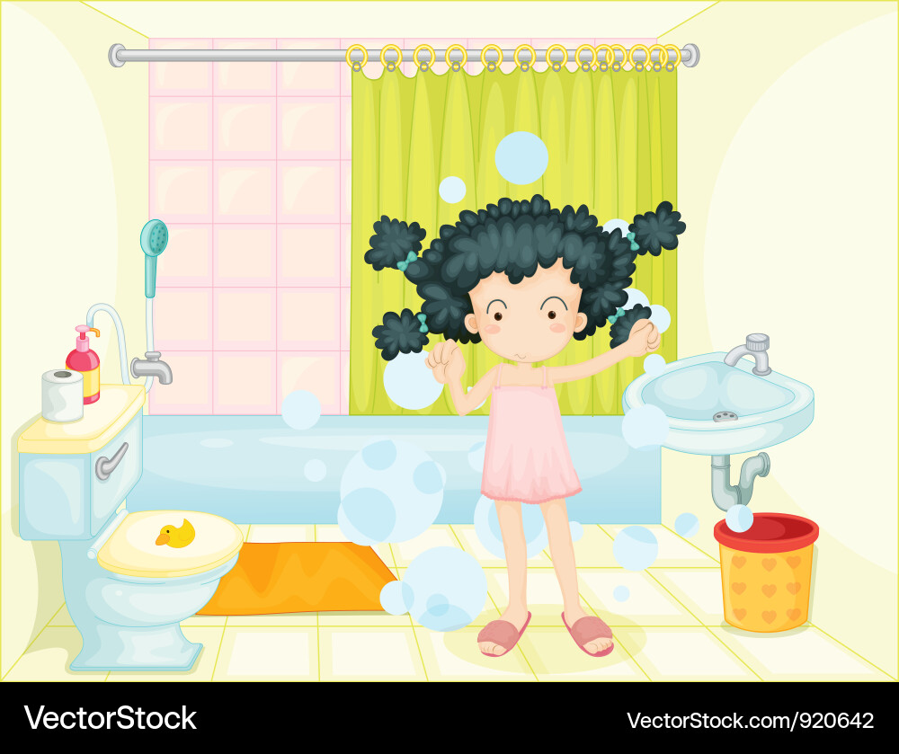 Bath time Royalty Free Vector Image - VectorStock