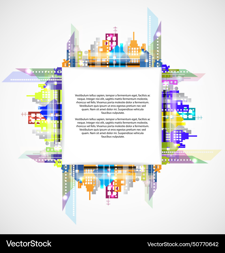 City landscape Royalty Free Vector Image - VectorStock