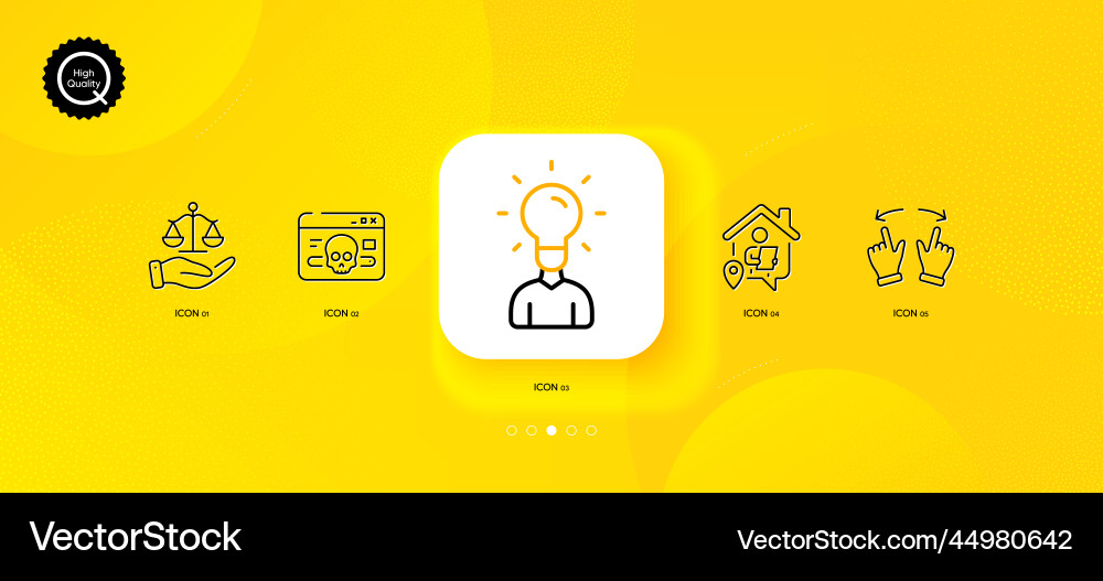 Justice scales cyber attack and move gesture Vector Image