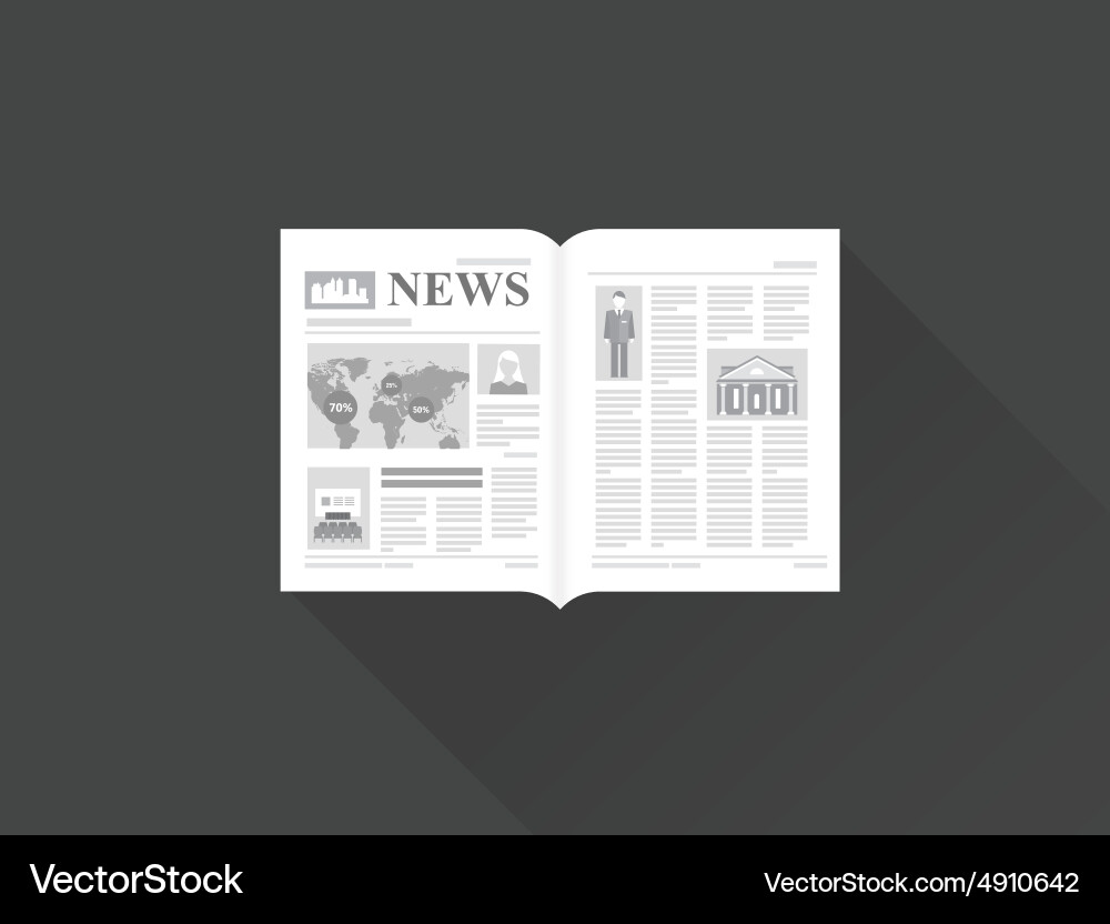 Newspaper Royalty Free Vector Image - VectorStock