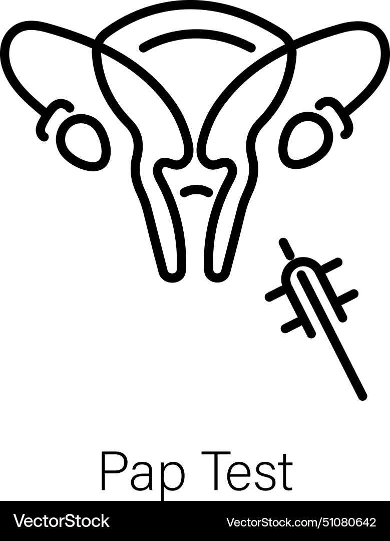 Pap test Royalty Free Vector Image - VectorStock