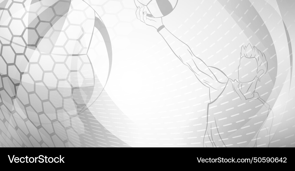 Volleyball themed background Royalty Free Vector Image