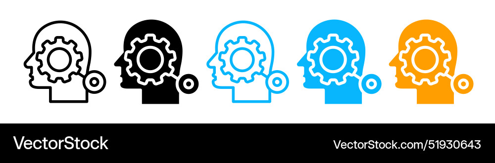 Creative thought interpretation icon for ideas Vector Image