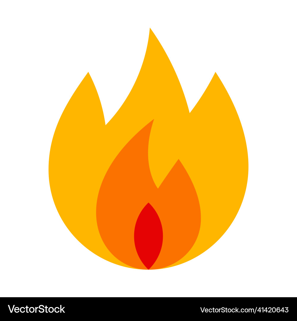 Fire icon Royalty Free Vector Image - VectorStock