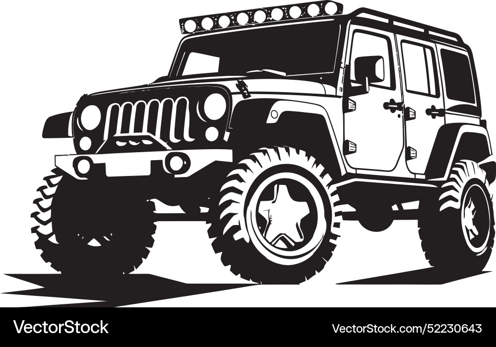 Jeep logo design identity redefined iconic jeep Vector Image