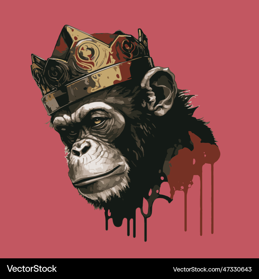 Monkey king design Royalty Free Vector Image - VectorStock