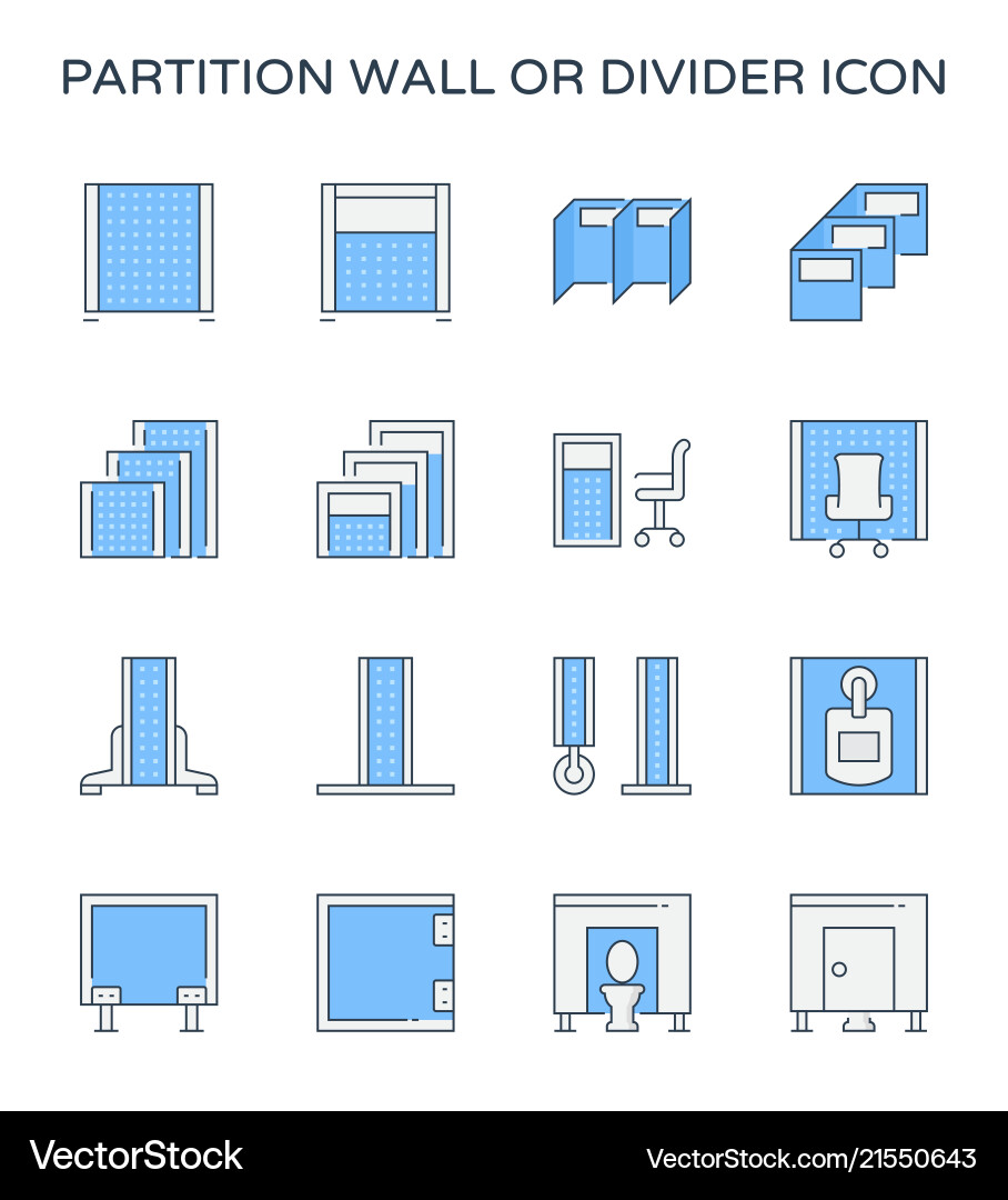 Partition Wandsymbol Lizenzfreies Vektorbild