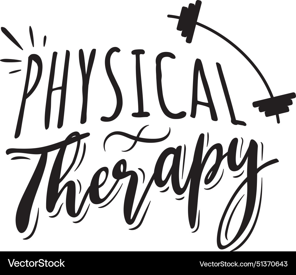 Physical therapy design on white background Vector Image