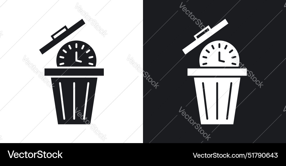 Time waste icon Royalty Free Vector Image - VectorStock