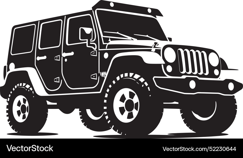 A jeep liberty jeep design creativ Royalty Free Vector Image