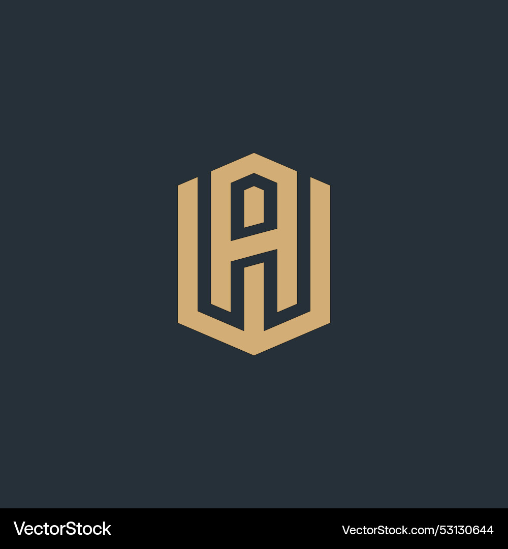 Aw monogram logo Royalty Free Vector Image - VectorStock
