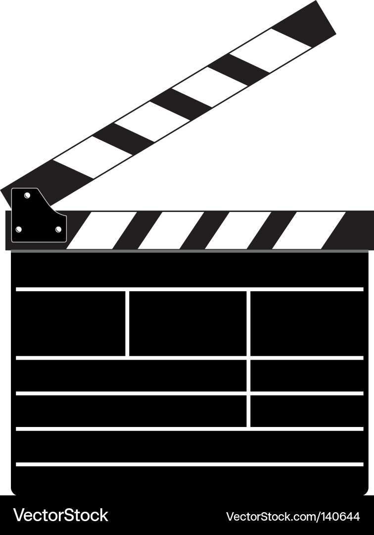 Clapboard Royalty Free Vector Image - VectorStock