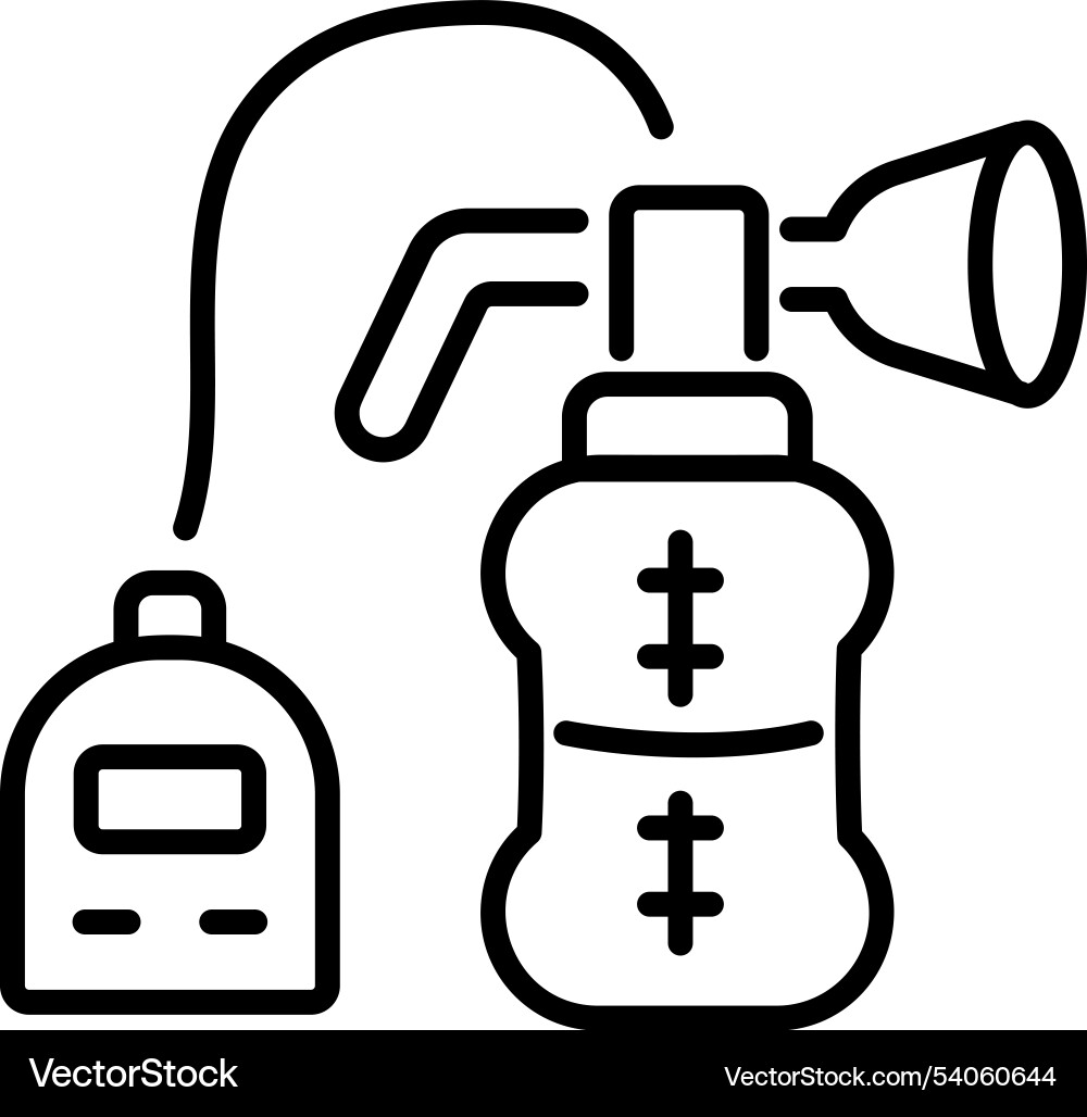Milk pump Royalty Free Vector Image - VectorStock