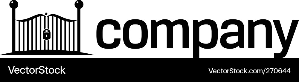 Security gates logo Royalty Free Vector Image - VectorStock