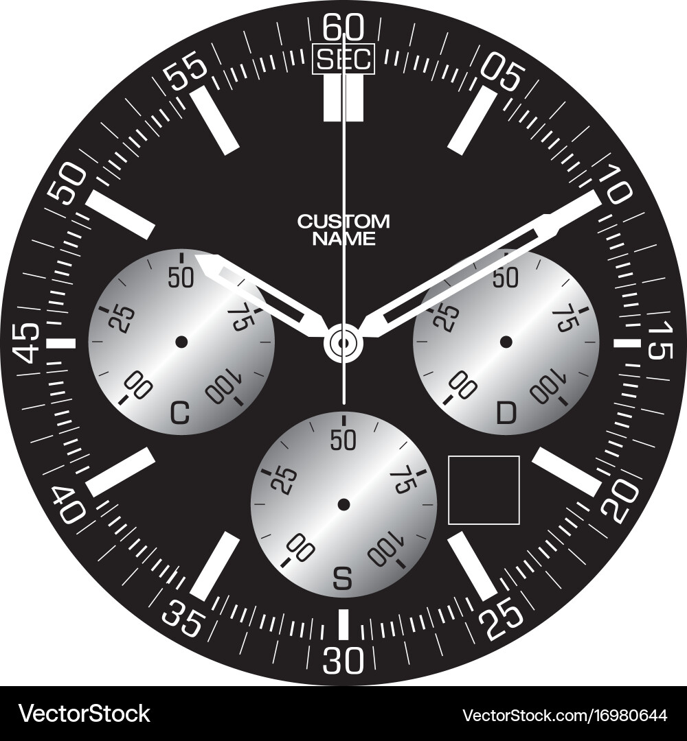 Smart watch face l Royalty Free Vector Image - VectorStock