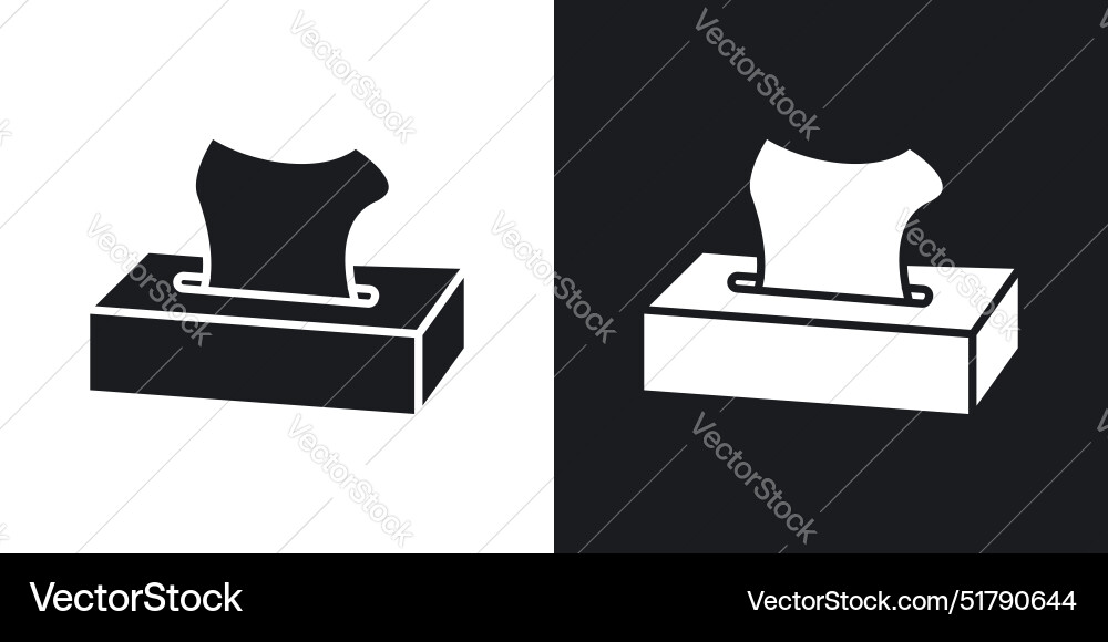 Tissue box icon Royalty Free Vector Image - VectorStock