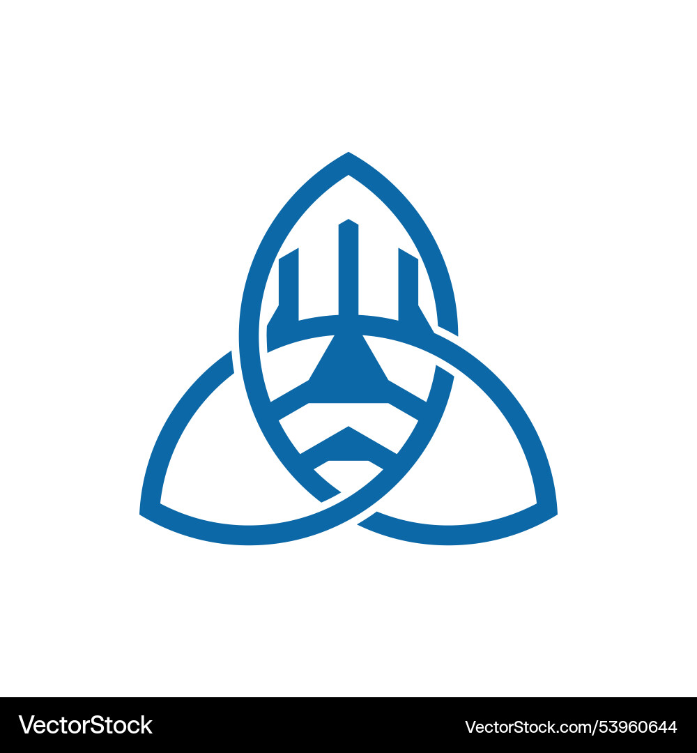 Trinity building logo Royalty Free Vector Image