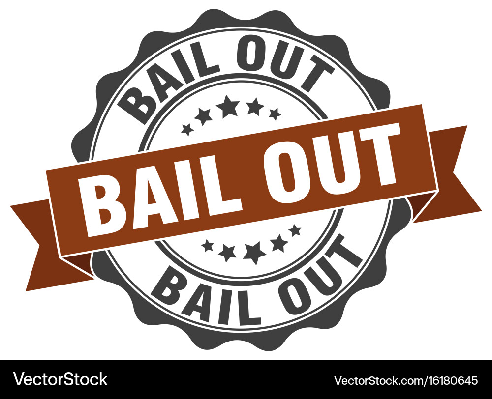 Bail out stamp sign seal Royalty Free Vector Image