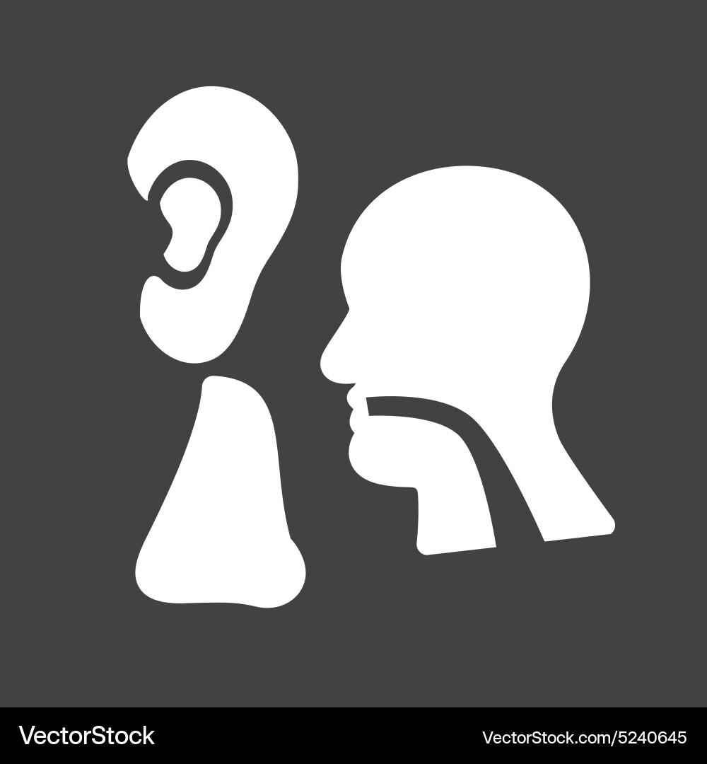 Ent sign Royalty Free Vector Image - VectorStock