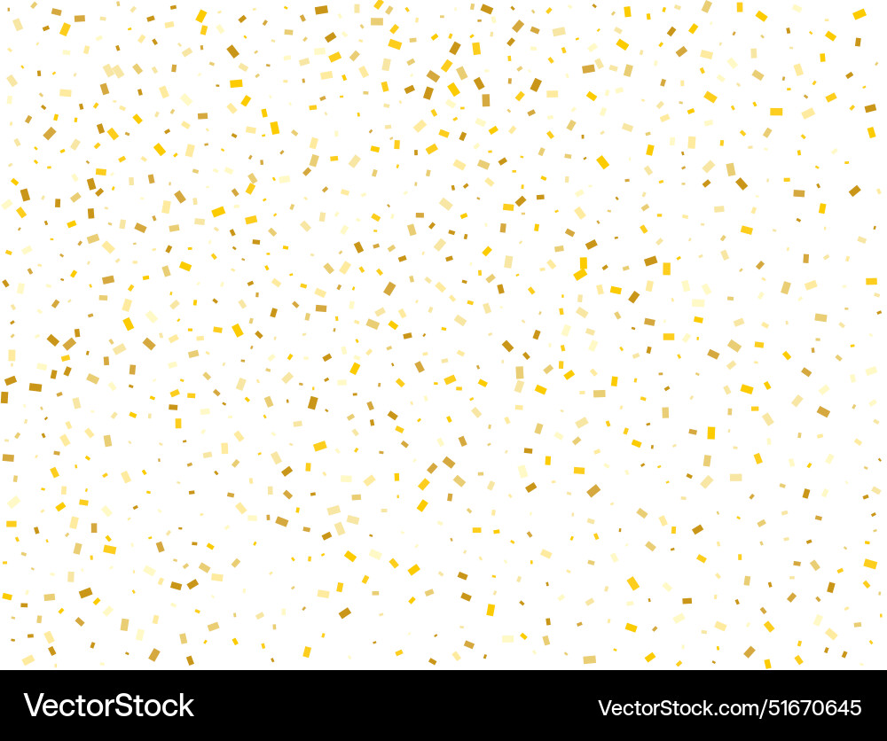 Holiday golden rectangles confetti background Vector Image