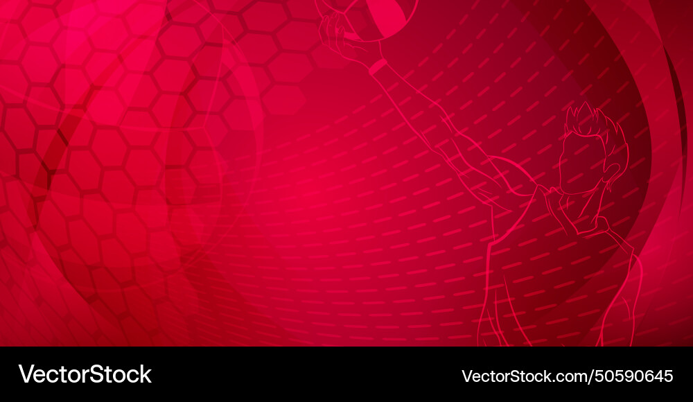 Volleyball themed background Royalty Free Vector Image