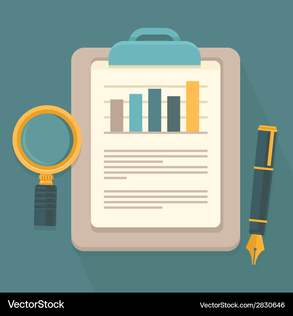 Business document Royalty Free Vector Image - VectorStock