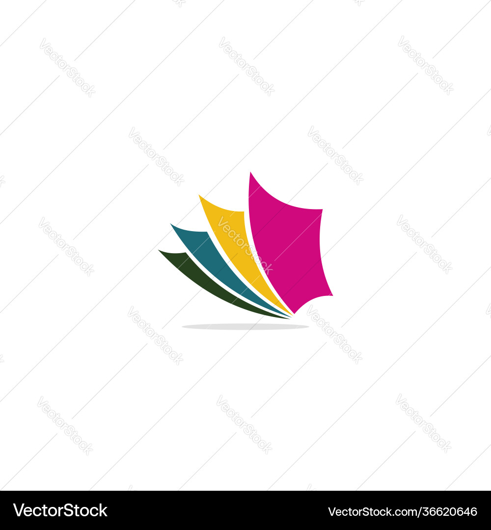 Colorful Paper Logos & Symbols Royalty Free Vector Image
