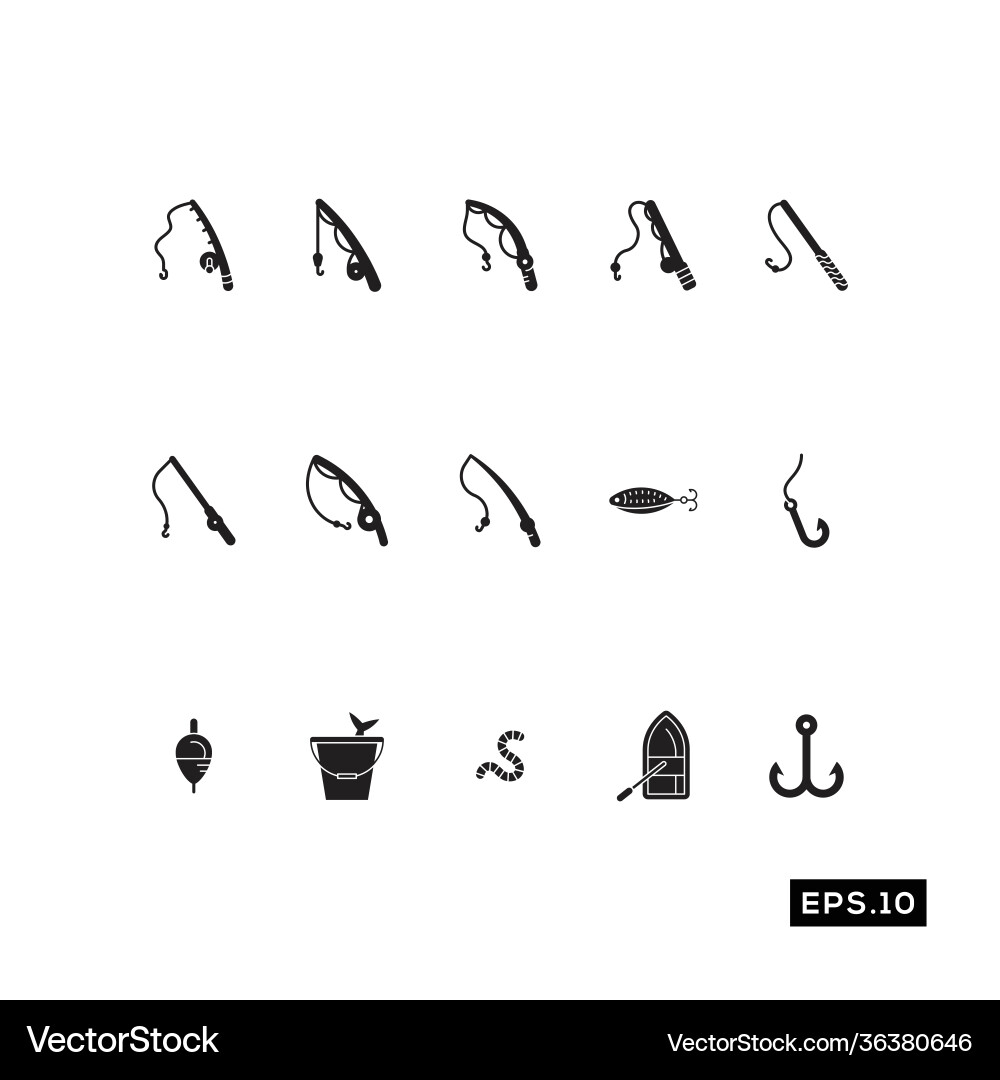 Fishing icon symbol Royalty Free Vector Image - VectorStock