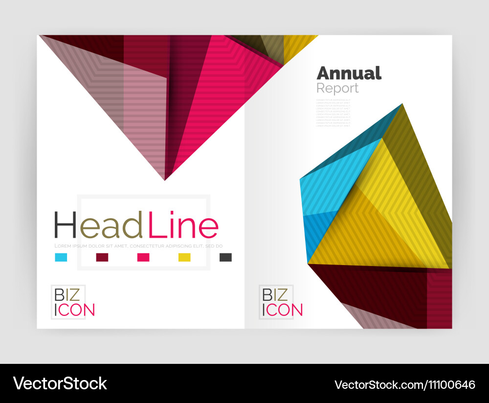 Low poly triangle business background Royalty Free Vector