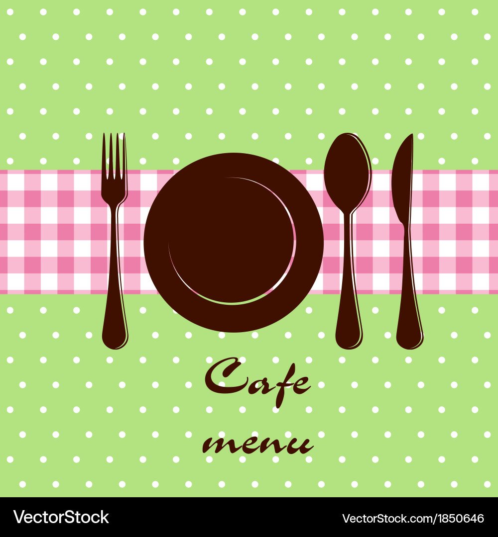 Template of a cafe menu Royalty Free Vector Image