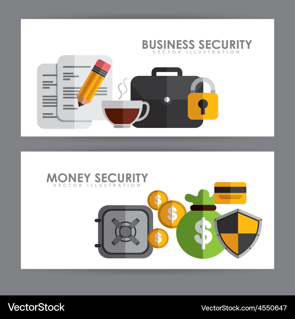 Business security Royalty Free Vector Image - VectorStock