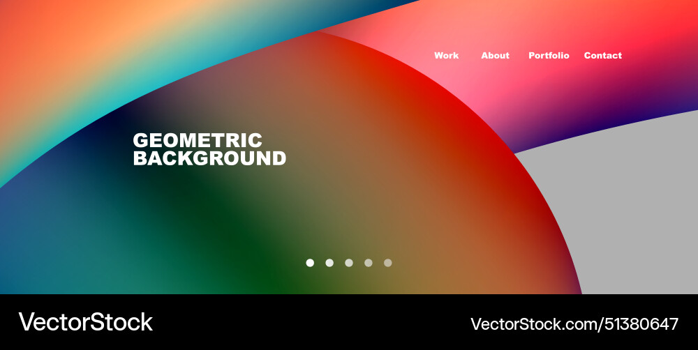 Dynamic flowing shapes concept design composition Vector Image