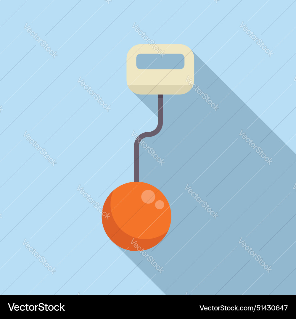 Flat design icon of retro joystick Royalty Free Vector Image