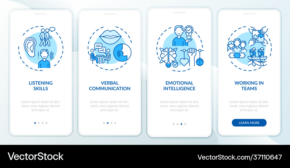 Interpersonal skill self assessment categories Vector Image