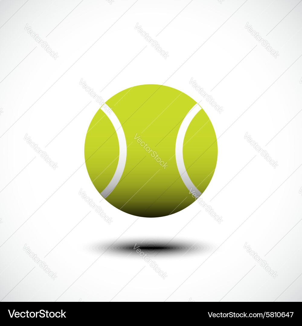 Tennis ball Royalty Free Vector Image - VectorStock