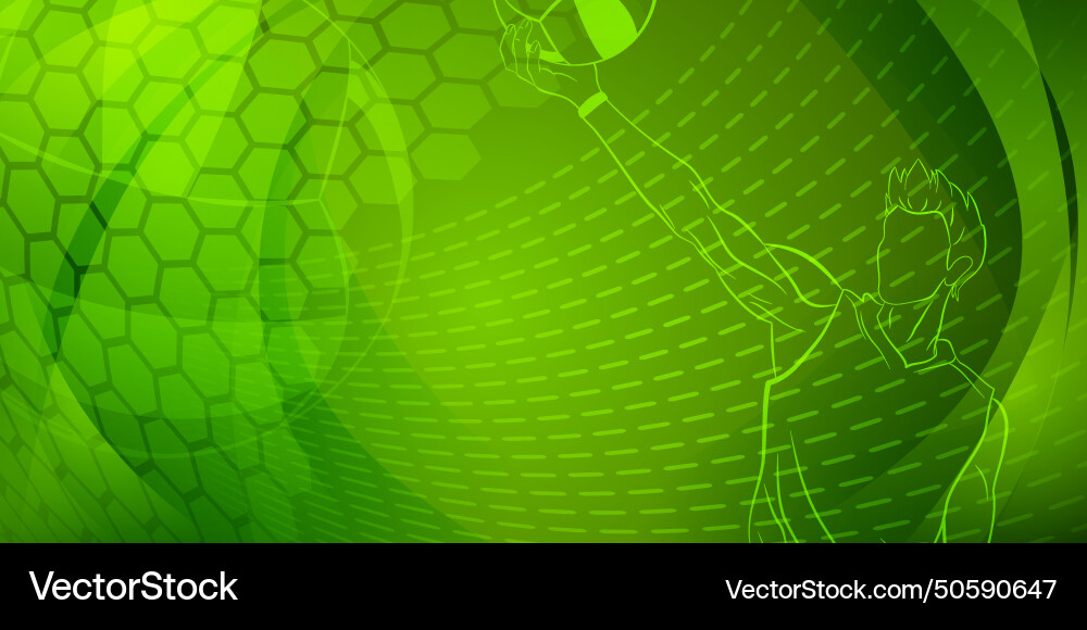 Volleyball themed background Royalty Free Vector Image