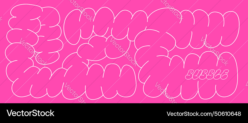 Abstract cloud shape cover design in graffiti y2k Vector Image