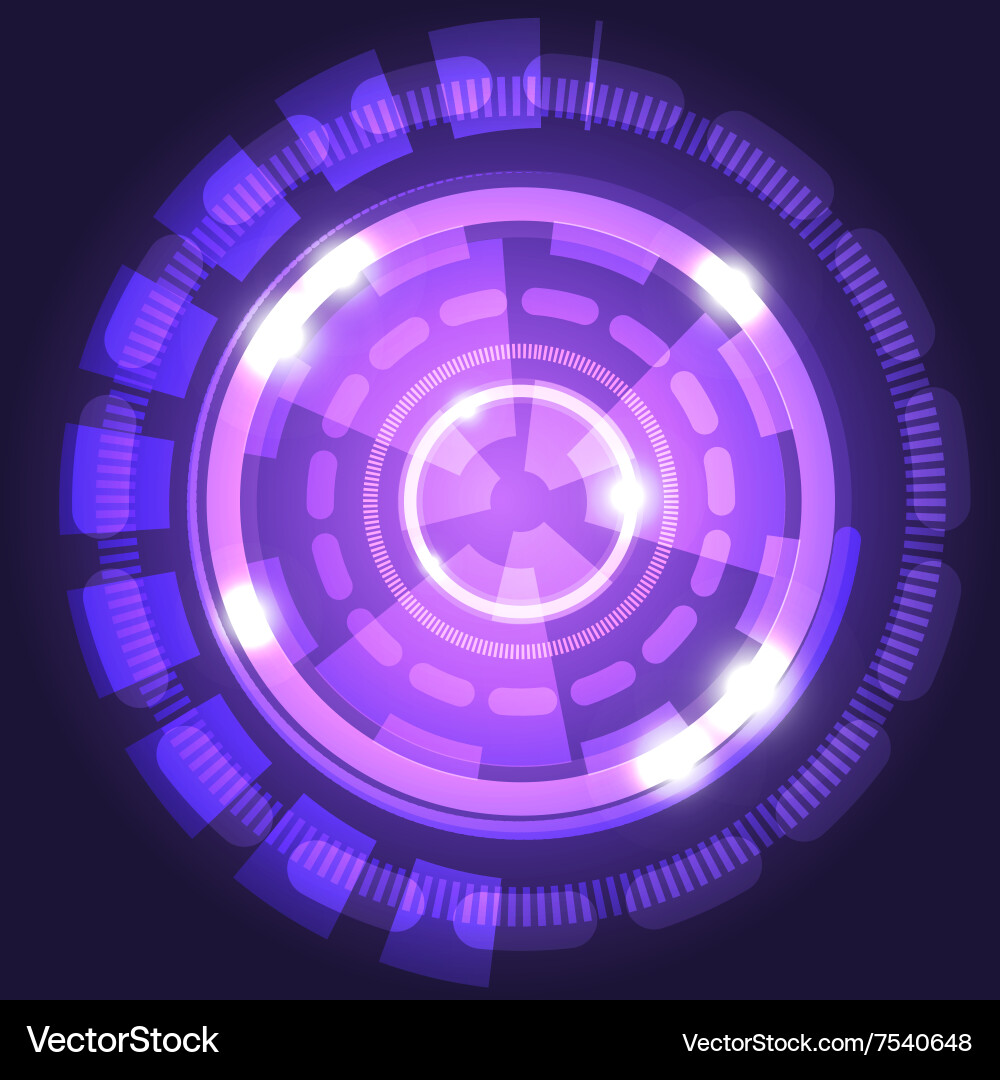 Abstract technology violet background with circles