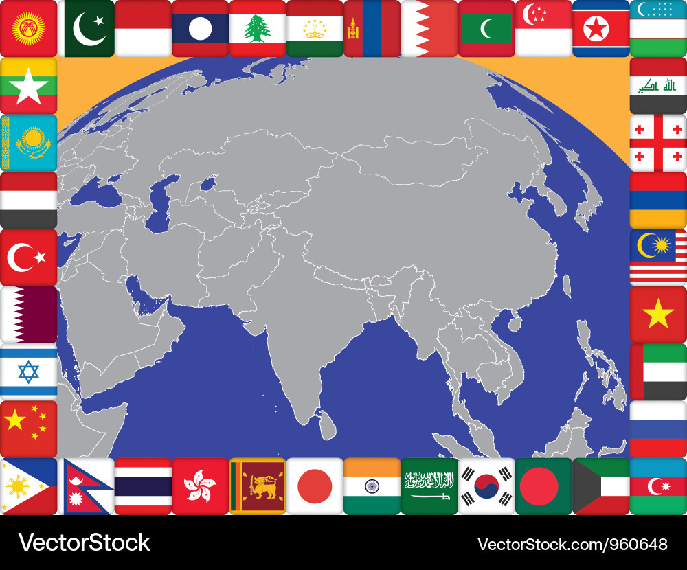 Asia Royalty Free Vector Image - VectorStock