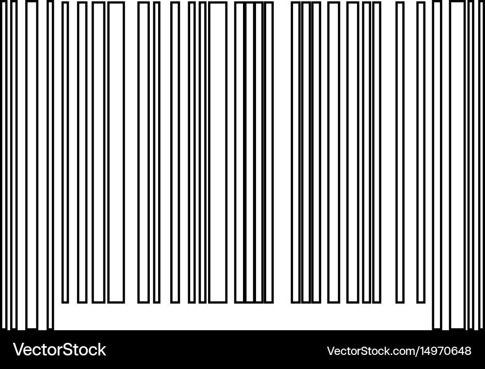 Barcode the black color icon Royalty Free Vector Image