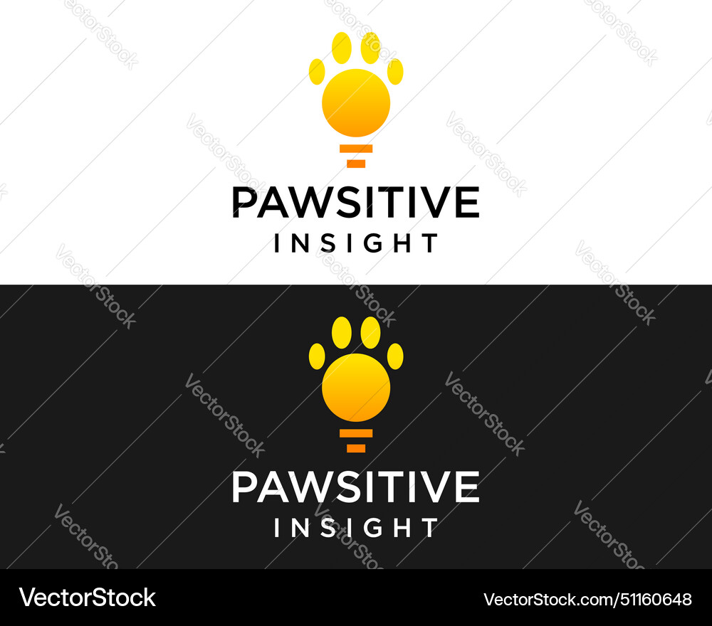 Dog paw logo Royalty Free Vector Image - VectorStock